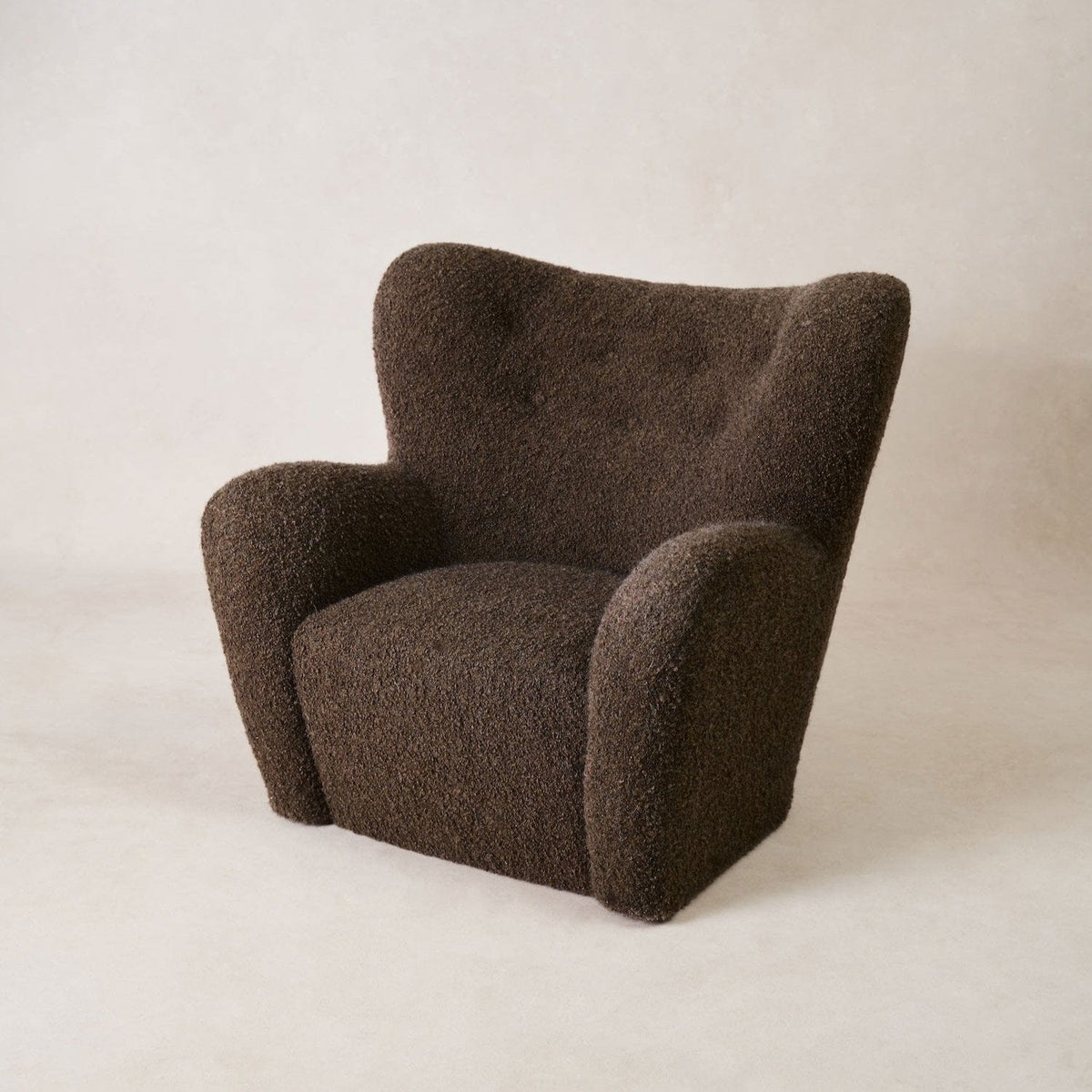 Papa Teddy Lounge Chair in Mocha Mohair Bouclé | House of Leon ...