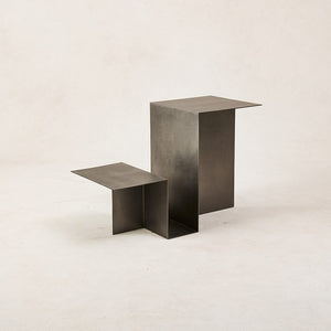 Valley Side Table – Stainless Steel | Modern Minimalist Japandi Accent ...